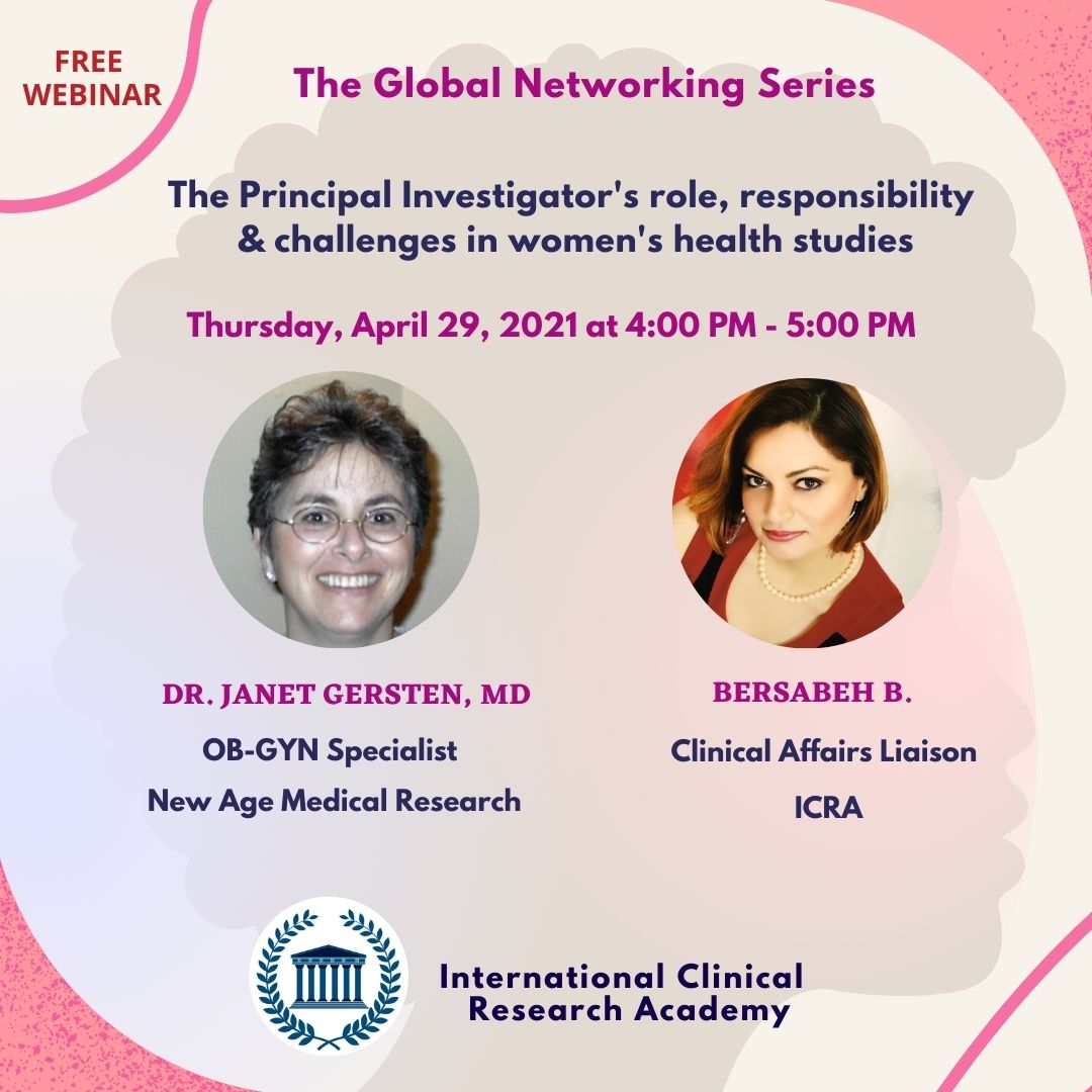 The Principal Investigator role in Women Health Clinical Trials, free ...